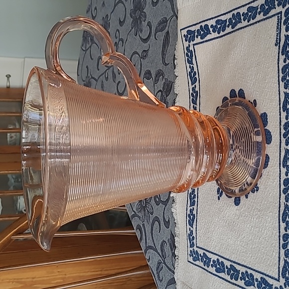 Dining | Pink Depression Glass Pitcher Late 192s Good Condition | Poshmark